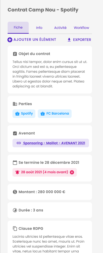 Définition Contrathèque